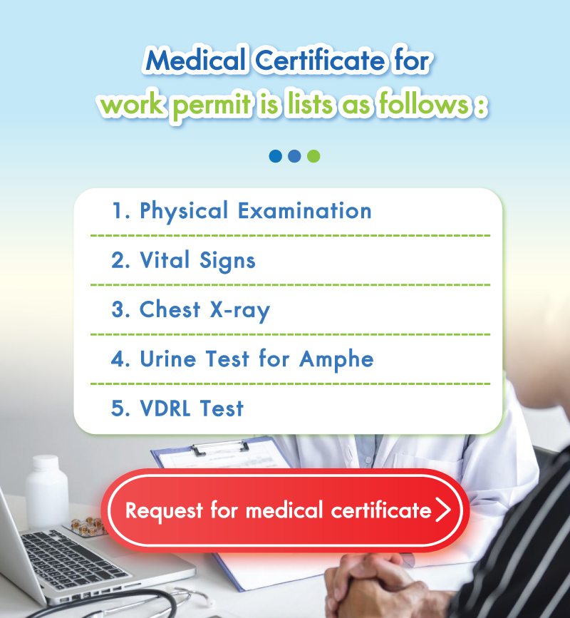Medical checkup for work permit Program